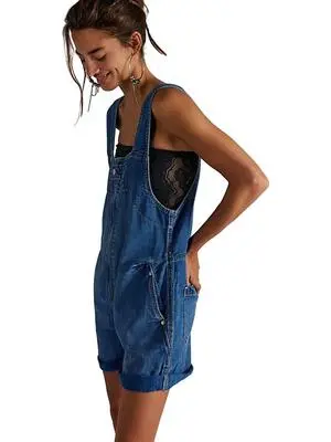 Free People We The Free Jude Shortalls - Mid Indigo