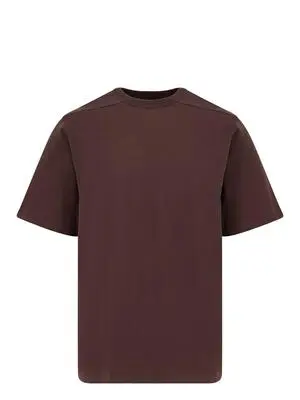 Rick Owens Brad T Cotton Tshirt - Brown