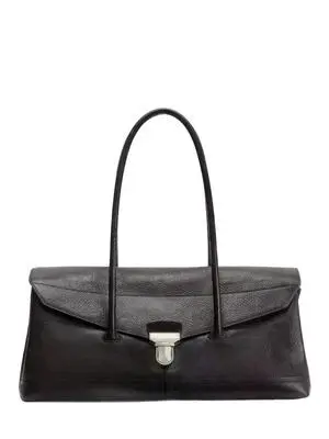 LEMAIRE Gear Leather Shoulder Bag - Black