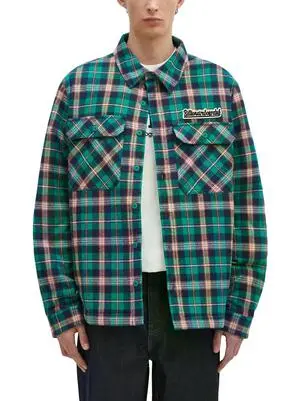 BILLIONAIRE BOYS CLUB Plaid Shirt Jacket - Green