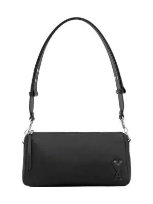 AMI Paris Marcel Padded Shoulder Bag - Black