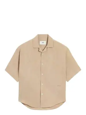 Ami Camp Short-sleeved Shirt - Brown