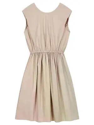 STUDIO TOMBOY Twisted Neckline A-line Dress - Neutrals
