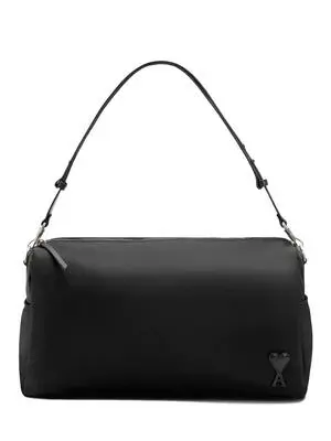 AMI Paris Marcel Large Shoulder Bag - Black