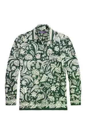 Ralph Lauren Purple Label Leaf-print Shirt - Green