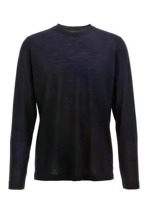 ZANONE Crew-neck Long-sleeves T-shirt - Blue