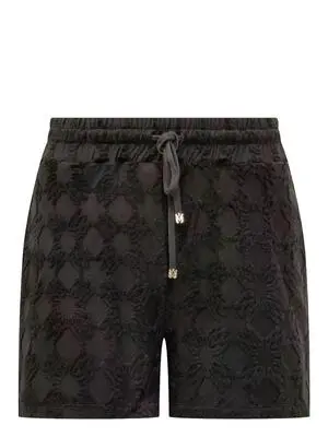 Amiri Drawstring Cotton-blend Shorts - Brown