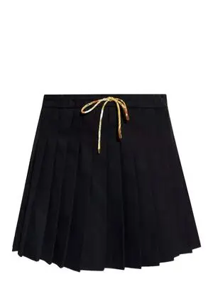 Versace Pleated A-line Skirt - Black