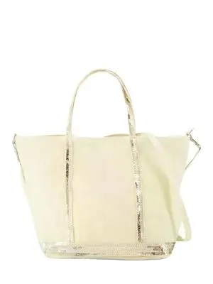 Vanessa Bruno Cabas Sequin-trimmed Tote Bag - Neutrals