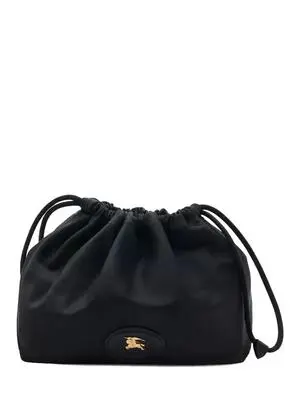 Burberry Reversible Horseshoe Drawstring Pouch - Black