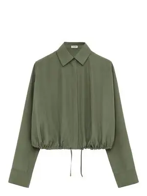 Loewe Silk Balloon Shirt - Green