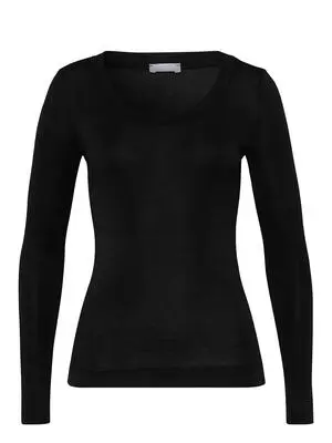 HANRO Silk-Cashmere Long-Sleeve Top