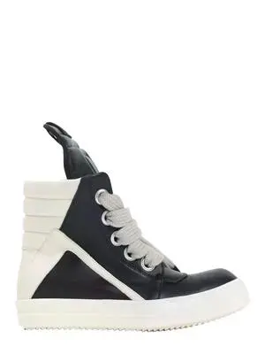 Rick Owens Geobasket Jumbo Lace High Sneakers - Black