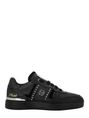 Philipp Plein Mix Cut Studs Low-top Sneakers - Black