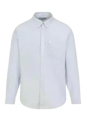 Carhartt Work In Progress L/s C-logo Oxford Pocket Shirt - Blue