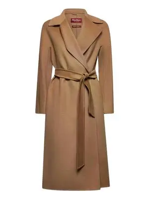 Max Mara Belted Wrap Coat - Brown