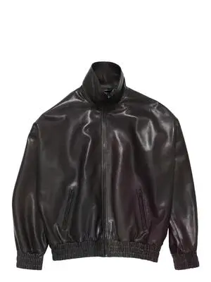 Acne Studios Leather Zip-up Jacket - Black