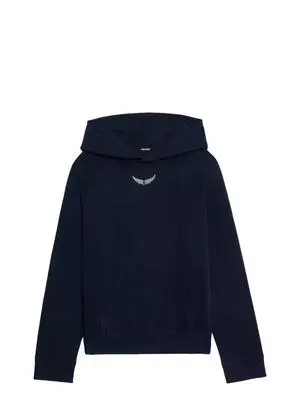 Zadig&Voltaire Rhinestone-embellished Hoodie - Blue