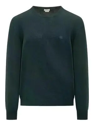 Etro Embroidered Crew-neck Sweater - Green
