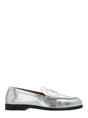 Dsquared2 Snakeskin-effect Loafers - Silver
