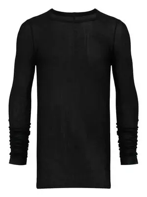 Rick Owens Ribbed Long-sleeve T-shirt - Black