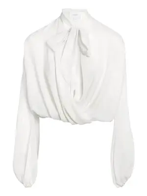 GIAMBATTISTA VALLI Silk Halterneck Blouse