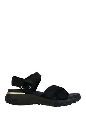 Geox Sorapis Grip Cross-strap Sandals - Black