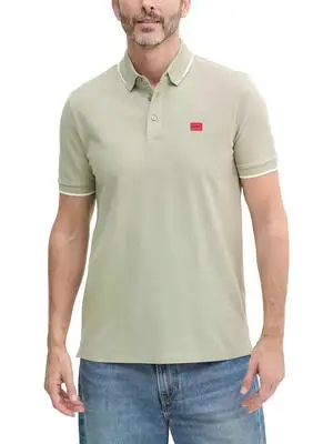 Hugo Embroidered-logo Polo Shirt - Green