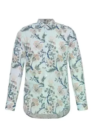 Etro Floral-print Shirt - Blue