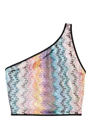 Missoni Zigzag-knit Top - Blue
