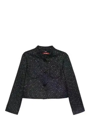 Max Mara Sequin-embellished Jacket - Blue