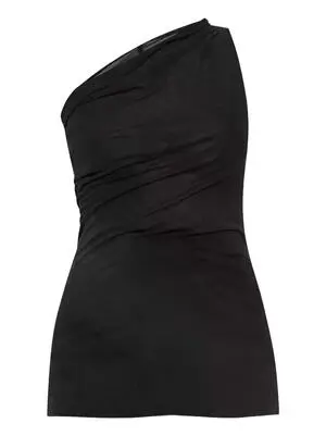Rick Owens One-shoulder Top - Black
