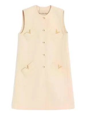 Valentino Garavani Vgold Button-up Coat - Neutrals