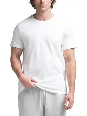SKIMS Cotton Regular Fit Everyday Staple Tee - Chalk