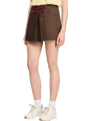 Sandro Pleated Skort - Brown