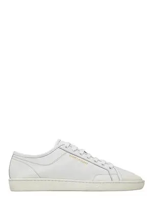 Saint Laurent Leather Gym Sneakers - Optic White