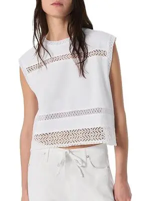 Rag & Bone Rosie Cut Out Muscle Tank - White