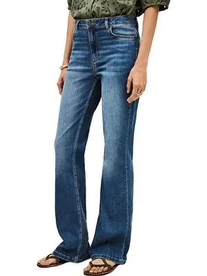 Ba&sh Aommie Low Rise Straight Jeans - Blue Jeans