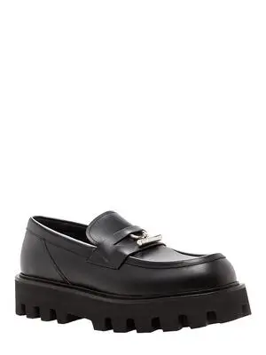 Alexander McQueen T-bar Loafers - Black Silver