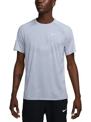 Nike Stride Reflective Running Tee - Ghost/heather