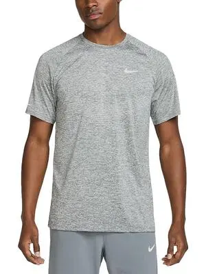 Nike Stride Reflective Running Tee - Smoke Grey/reflective Silver