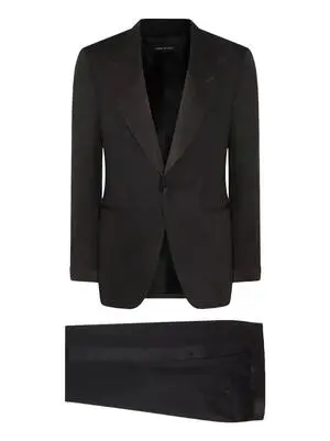 TOM FORD Satin-lapels Suit - Black