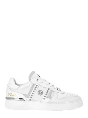 Philipp Plein Stud-embellished Low-top Sneakers - White