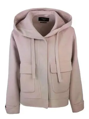 Max Mara Gary Hooded Patch-pocket Jacket - Pink