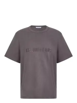 Helmut Lang Embroidered-logo T-shirt - Brown