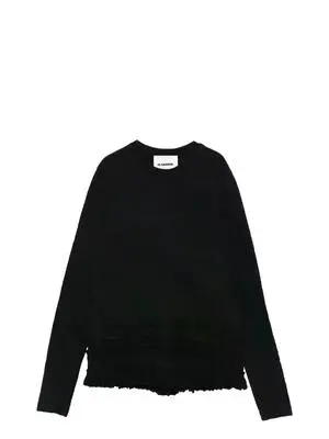 JIL SANDER Wool-blend Sweatshirt - Black