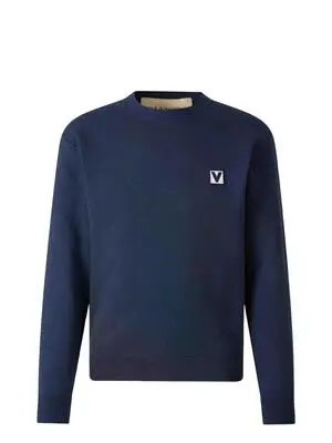 Valentino Garavani Logo-patch Sweatshirt - Blue
