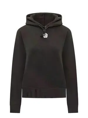 Kenzo Flower-logo Hoodie - Black