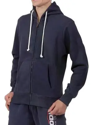 PODHIO Zip-up Hooded Sweatshirt - Blue