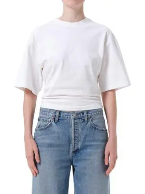 AGOLDE Shari Cotton T-shirt - White
